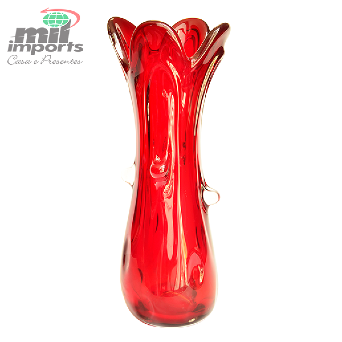 Vaso Murano Vermelho