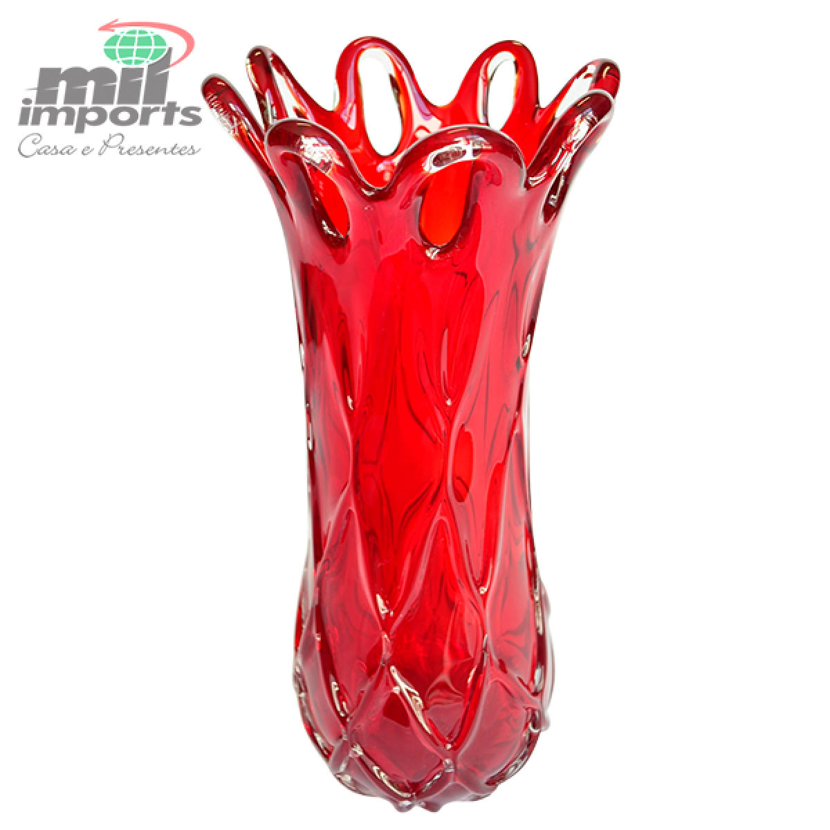 Vaso Murano Vermelho